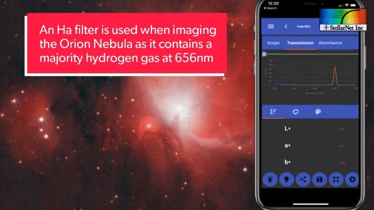 Astrophotography Ha Filter Orion Nebula - StellarNet, Inc.