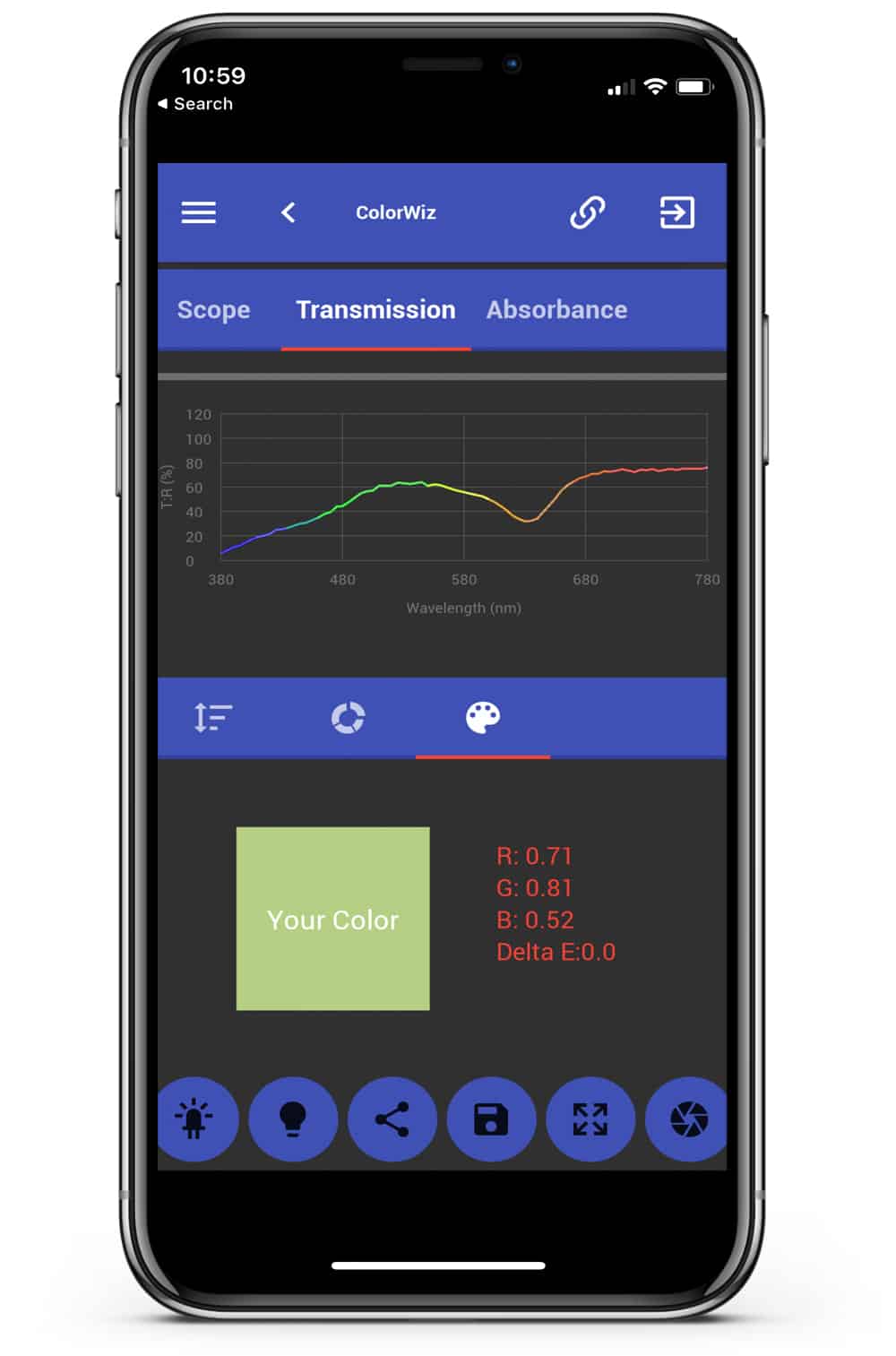 ColorWiz Color Analysis App for iPhone and Android - StellarNet, Inc.