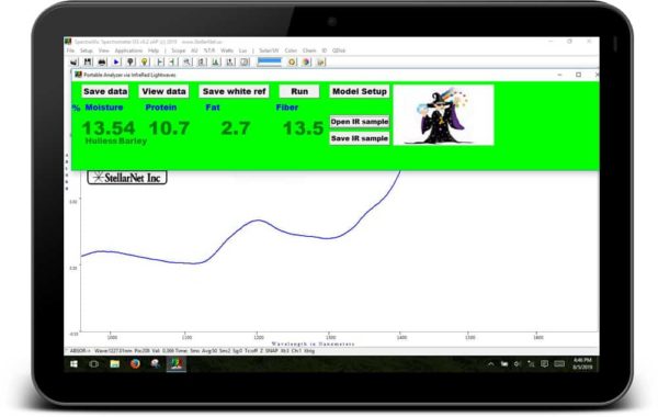 Grain Analyzer interface- Barley - StellarNet, Inc.