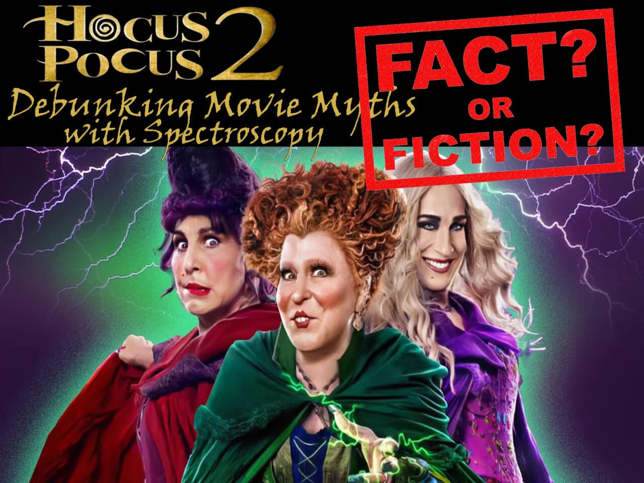 Hocus Pocus 2- Debunking Movie Myths with Spectroscopy in the newly ...