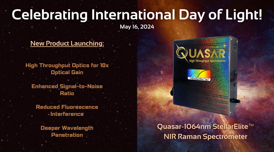 Launching the Quasar-1064nm Raman Spectrometer: StellarElite™ Performance with 10x Optical Gain ...