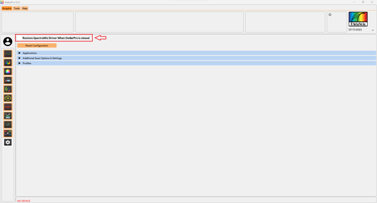 Basic Operations - StellarNet, Inc.