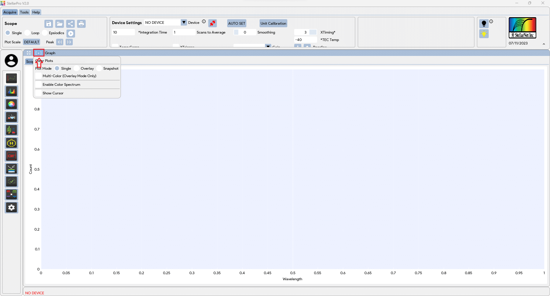 Graph Tools and Information - StellarNet, Inc.