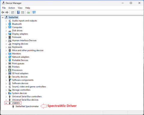 Switching Between SpectraWiz and StellarPro Drivers - StellarNet, Inc.