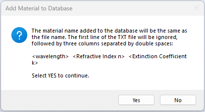 Add Material to Database - StellarNet, Inc.