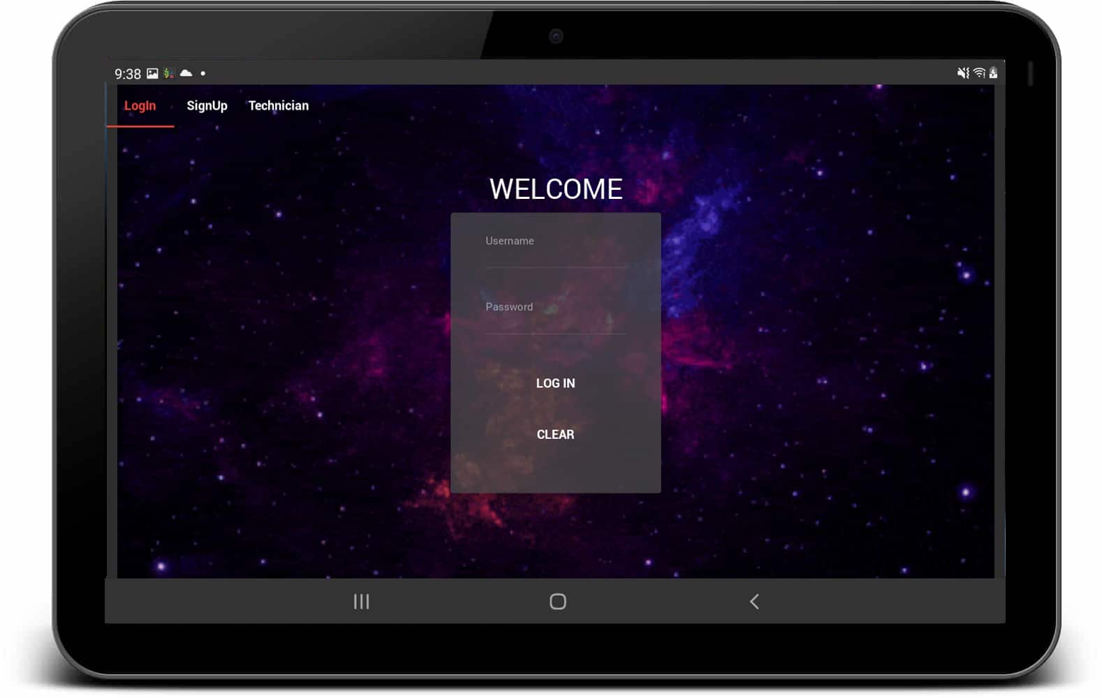 Tablet-Admin Login - StellarNet, Inc.