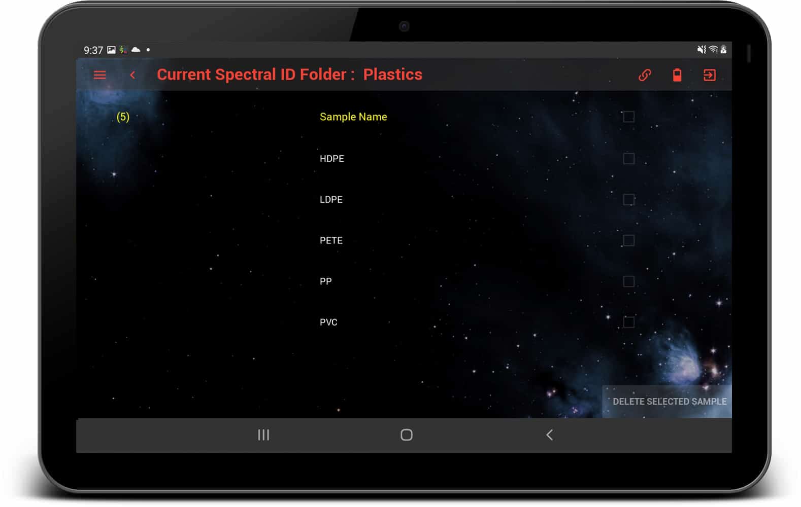 Tablet-Admin-View Current Library - StellarNet, Inc.