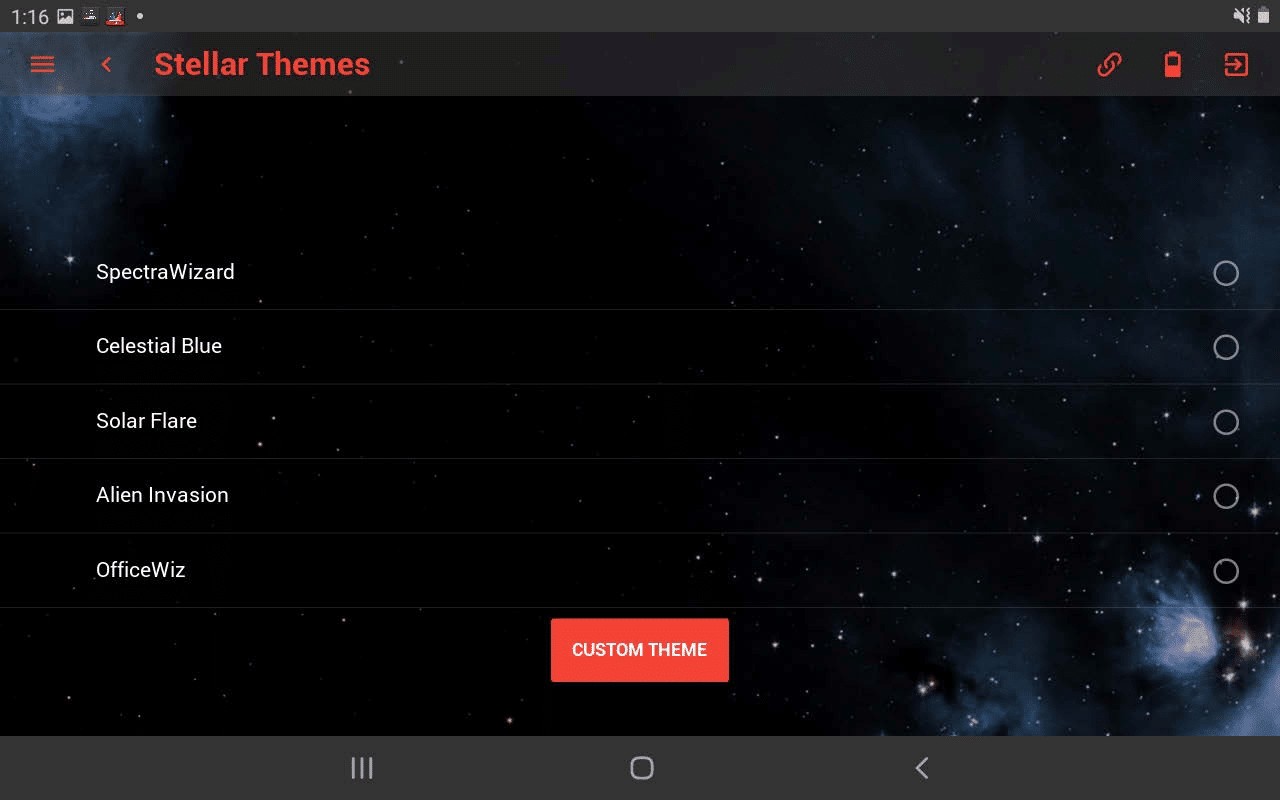 ChemWiz ADK Menu Options - StellarNet, Inc.