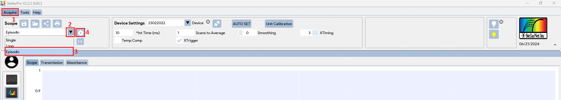Episodic Data Capture - StellarNet, Inc.