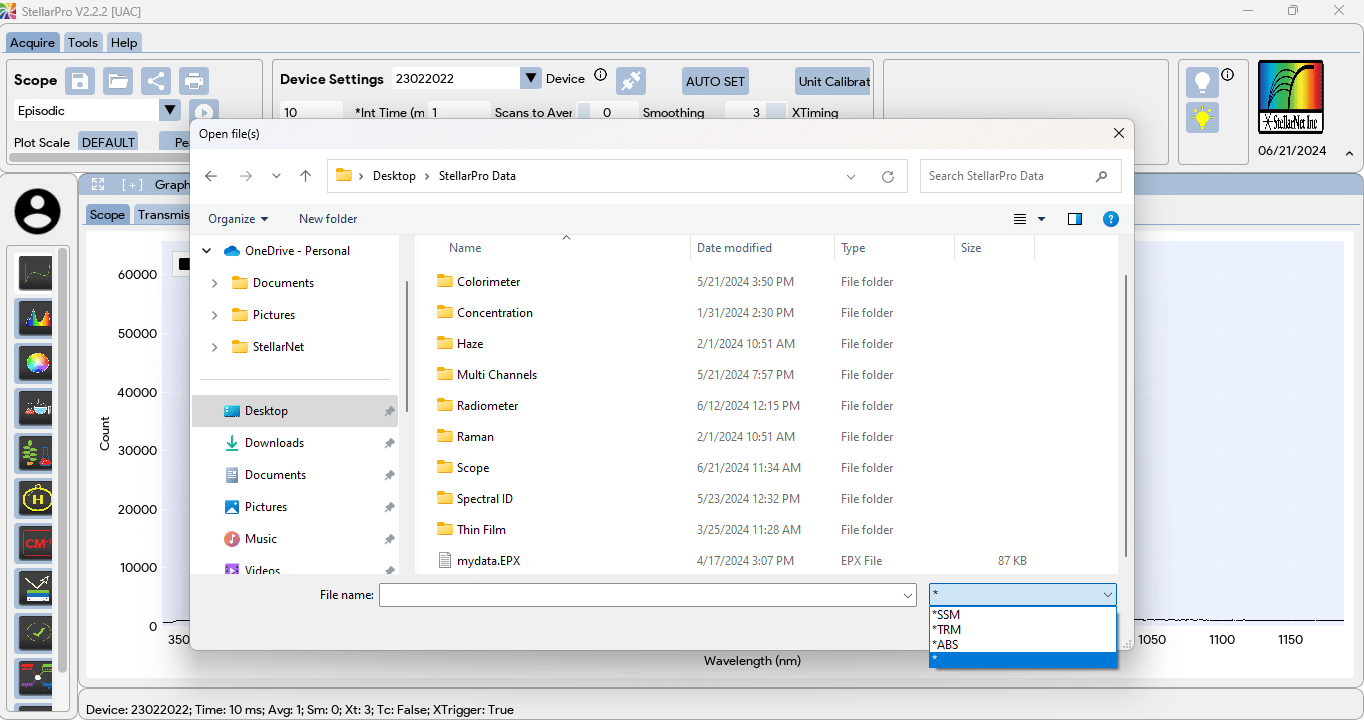 Episodic Data Capture - StellarNet, Inc.