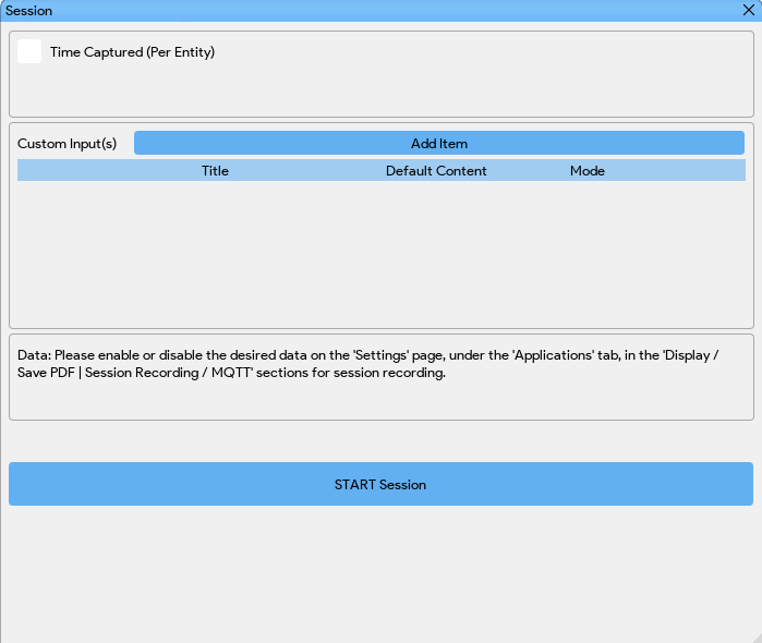 Toolbar->Tools->Session Recording - StellarNet, Inc.